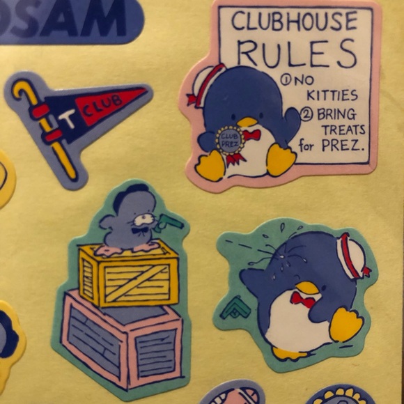 Sanrio | Other | New Rare Vtg Sanrio Tuxedo Sam Stickers | Poshmark